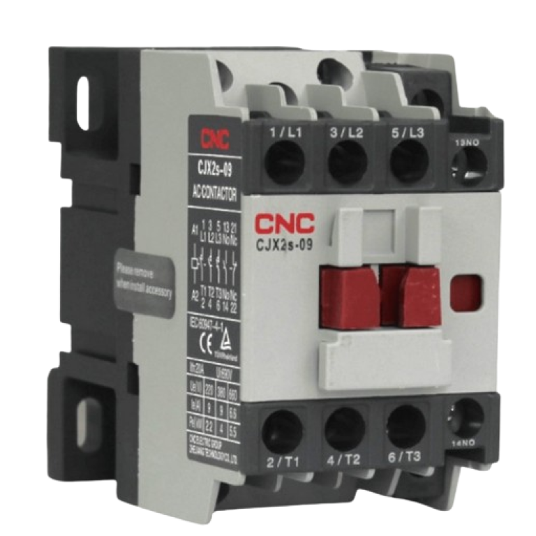 Contactor CJX2s 09A bobina 220V 1NO 1NC | LanGlobal